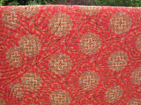 Red Paisley Flower.