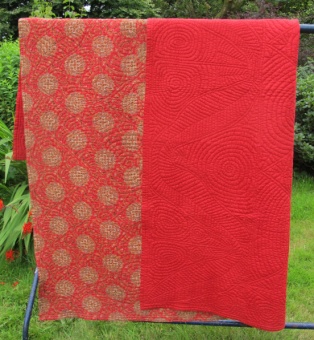 Red Paisley Flower.
