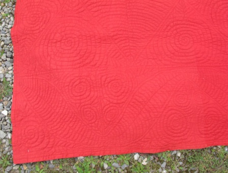 Red Paisley Flower.